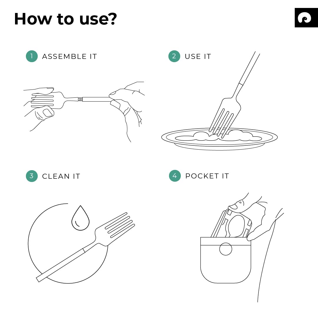 Outlery | Collapsible, Reusable Straw for Travel and Day Trips Stainless Steel Metal Straw with a Telescopic Portable Design Bundle with Portable & Reusable Stainless Steel (Raw Silver)