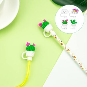 4pcs Straw Tips Cover Straw Covers Cap for Reusable Straws Cloud Shape Straw Protector, Silicone Straw Plugs Reusable Cloud Shape Straw Protector-6-8mm (4pcs)