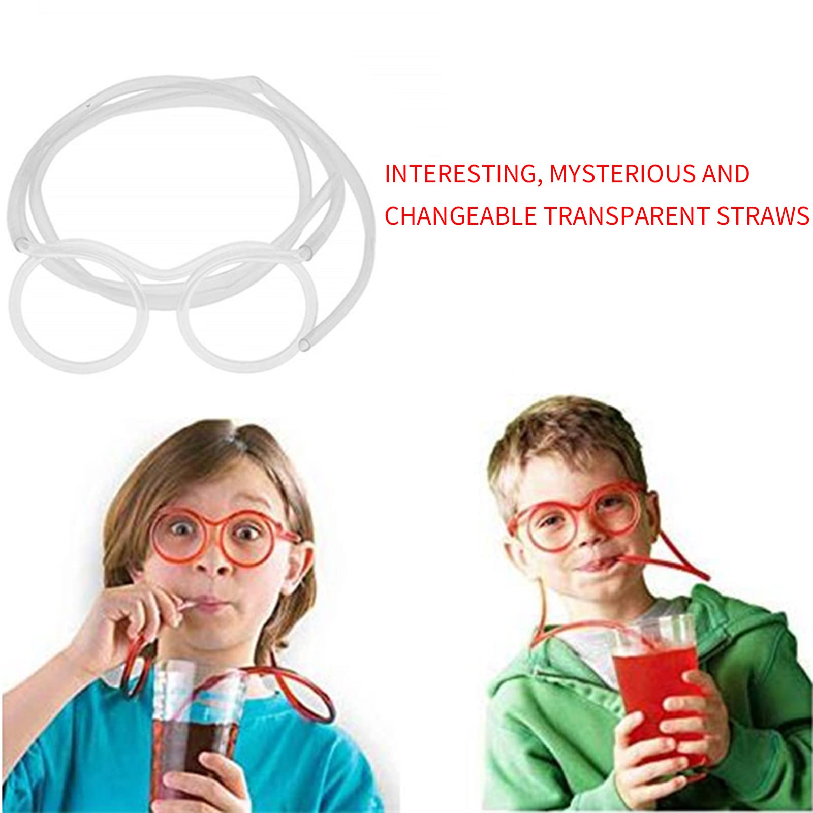 LHTHT Eye Straws,Straw Glasses,Silly Straws in Three Styles,Reusable Novelty and Creative Straws,Perfect Party Supplies,Birthday Supplies