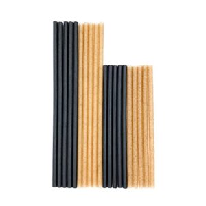 greenprint 2000 pack agave fiber cocktail straws alternative to plastic straws & paper straws, plant based (natural 5.75, 2000)