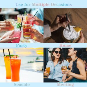 10 Pieces Straw Covers Cap & 10 Pieces Straws, Silicone Straw Tip Cover, Reusable Drinking Straw Protection Lids, Adorable Dust-Proof Straw Plugs, Party Bottles, Juice & Cocktail Decoration