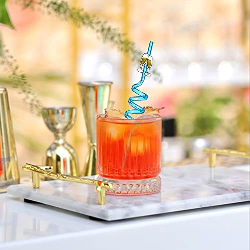 16 Pcs Bachelorette Party Straws Bride Bridesmaid Reusable Plastic Drinking Straws with Cleaning Brush Wedding Supplies