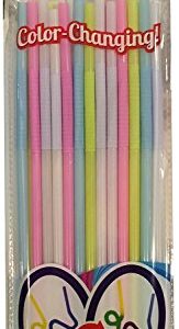 FunFlex Color Changing Disposable Straws - Slim by Cool Change