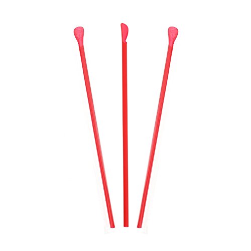 Royal 10.25 Inch Individually Wrapped Jumbo Spoon Straw, Package of 300