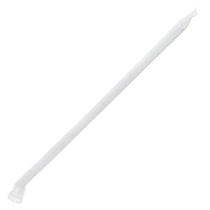 karat c9090 7.75" jumbo straws (5mm diameter), paper-wrapped, clear (case of 12000)