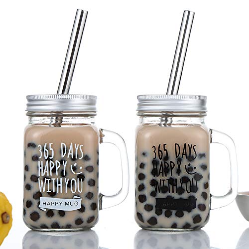 Reusable Metal Boba Straws & Smoothie Straws 50Pack.NiceCaTeLe 0.5" Wide Jumbo Stainless Steel Fat Straws in Bulk for Bubble Tea/Tapioca Pearl, Milkshakes, Smoothies, Jumbo Drinks (Silver)