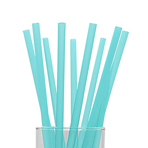 Pasta Drinking Straws, Gluten-Free, Eco-Friendly, 7.5" Blue 30 Count by Pasta Life