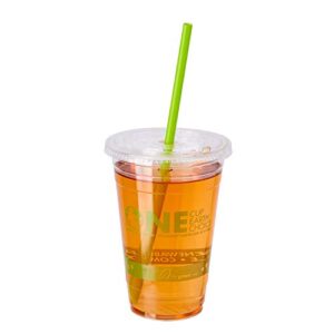 Karat Earth KE-C9230 (Green) 9" Giant PLA Straws (7mm) Paper Wrapped - Green (Case of 2500)