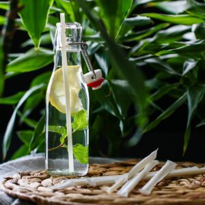 PHA STRAWS - | 100% Plastic Free | Individually Wrapped Biodegradable 8.2" Straws by Ecoware. Marine Biodegradable, Home Compostable, Ocean-friendly, Best Alternative to Paper & Plastic Straws. (5000)