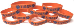 cub scout tiger silicone wristband pack of 10