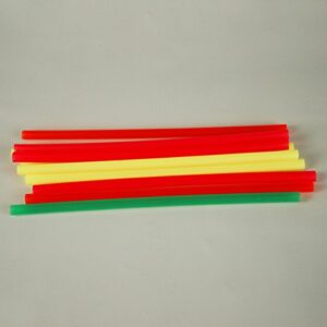 cell-o-core 8" assorted neon fat straws 2400/case