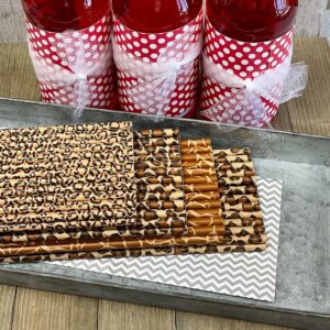 Animal Print Paper Straws - Safari Theme - Leopard Giraffe Cheetah Print - Black Brown Tan - 100 Pack Outside the Box Papers Brand