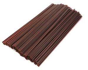 woiwo 100pcs disposable coffee sucker straws, drinking straws hot drinks stirring rods