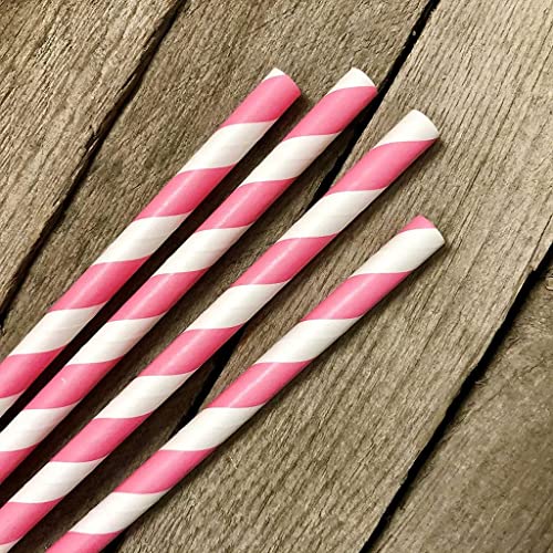 CHDHALTD 25pcs/Pack Paper Disposable Straws, Natural Eco Friendly Biodegradable Straws for Wedding,Party Disposable Straws(Yellow)