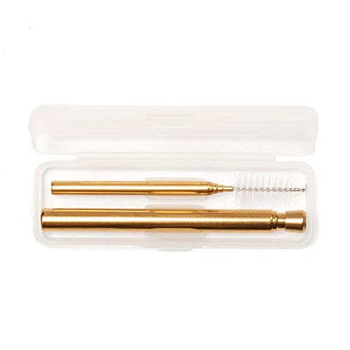 Kikkerland Travel Straw Set- Copper