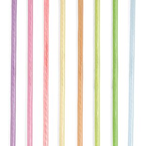 Rainbow Reusable 8 Inch Straws