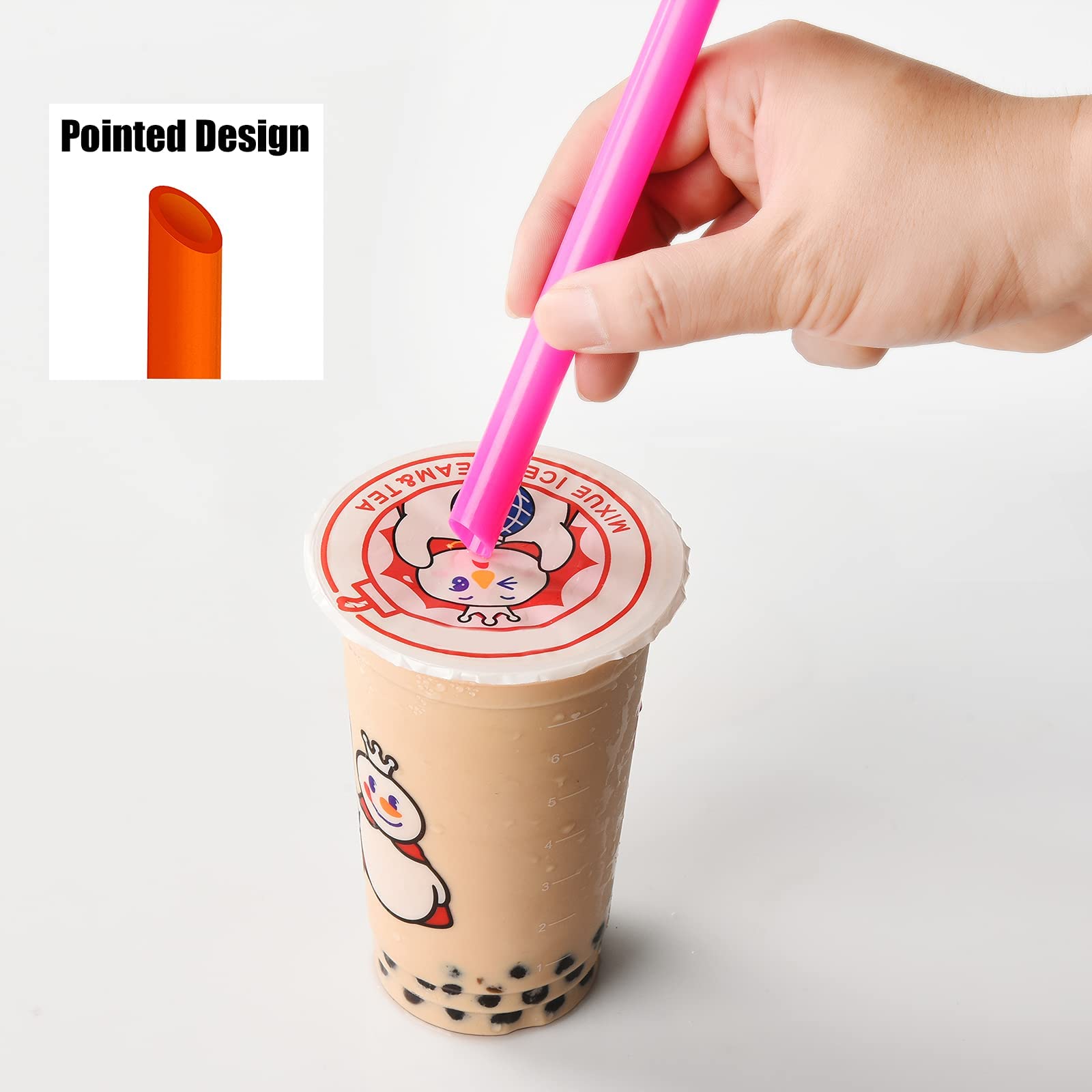 ALINK 10 Triatan Reusable Straws + 12 Reusable Boba Tea Straws