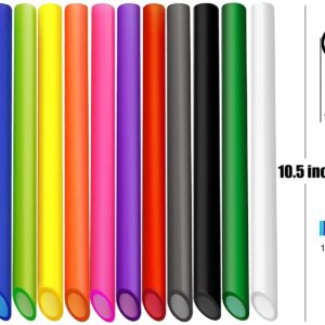 ALINK 10 Triatan Reusable Straws + 12 Reusable Boba Tea Straws