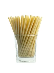 one organic compostable sugarcane 5.5" cocktail straws 200 pcs