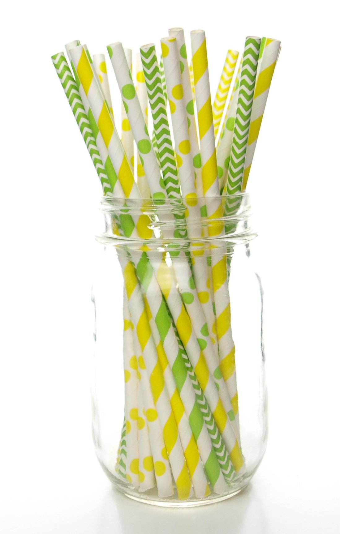 Tractor Party Supplies, Farm Tractor Straws (25 Pack) - Tractor Farm Birthday Party Supplies, Yellow & Green Tractor Boys Birthday Party Decorations