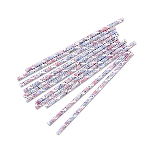 Weddingstar Vintage Floral Paper Straws