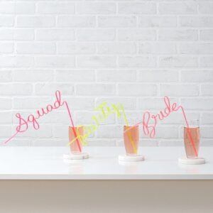 Weddingstar Bachelorette Party Silly Straws - Pink - Bride