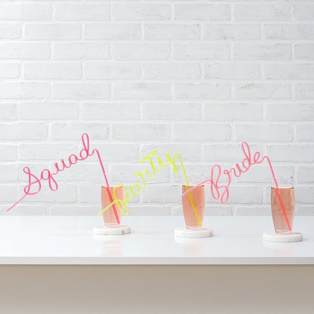 Weddingstar Bachelorette Party Silly Straws - Pink - Bride