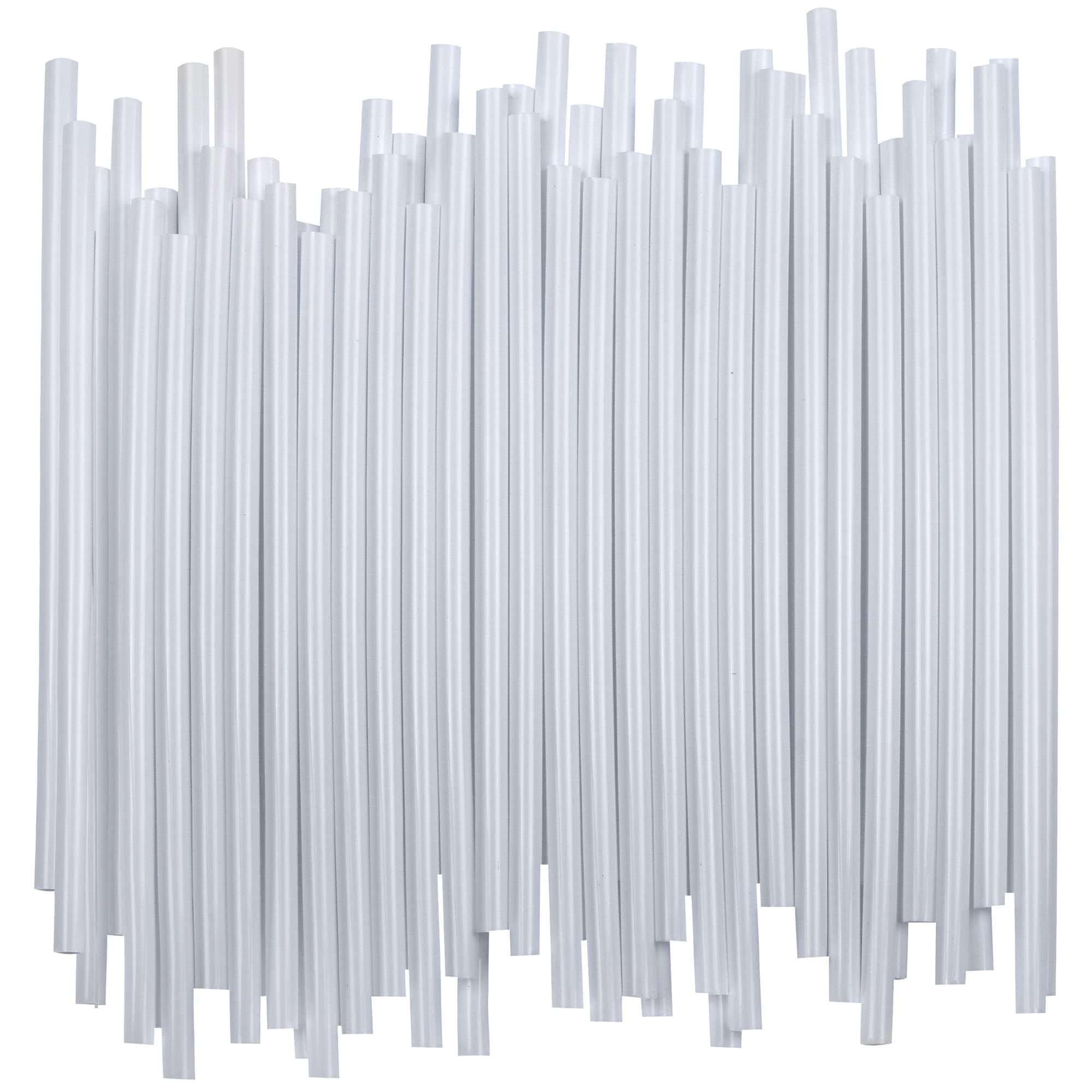 Large 7.75" Drinking Straws (White, 150)