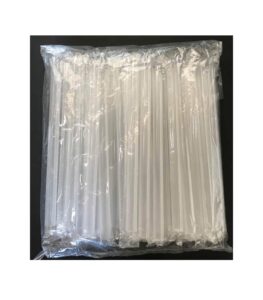 extra wide individually wrap boba bubble tea fat drinking straws, 7-7/8" long, transparent, 2250 pcs per case (2250)