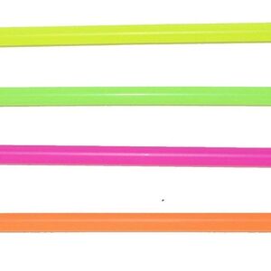 Perfectware 8''Unwrapped Spoon Straw Assorted Colors 400ct.