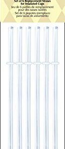 Peachy Kitchen Acrylic Straws, Set of 6