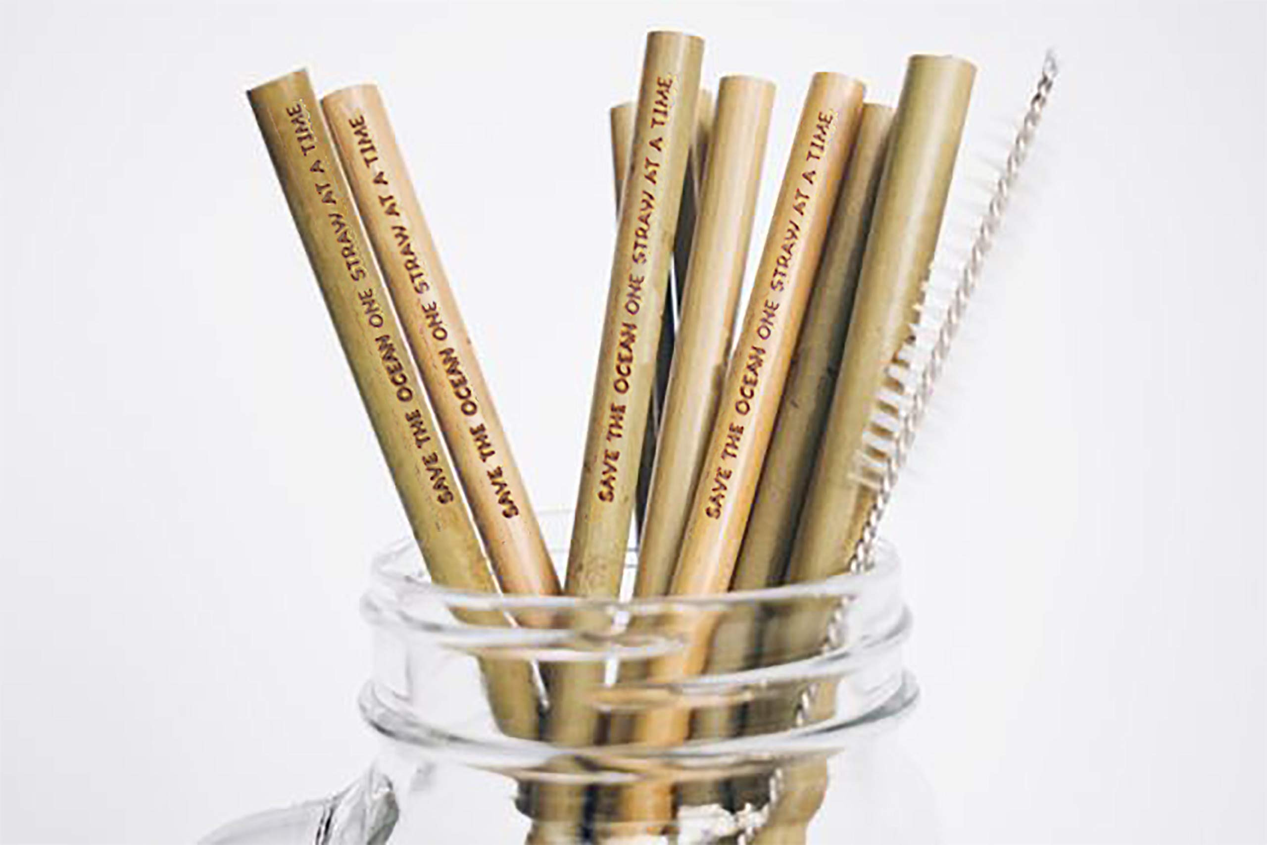 Bamboo Straws Pack of 10 - Reusable Straws With Case - Biodegradable Wooden Straws With Cleaning Brush - Eco Friendly Straws For Drinking - Organic Drinking Straws Best Alternative To Plastic