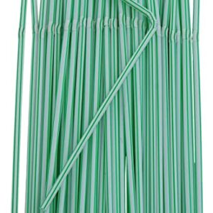 Flexible Plastic Drinking Straws (Assorted Classic Striped) Bendable Disposable BPA Free Bendy Straws