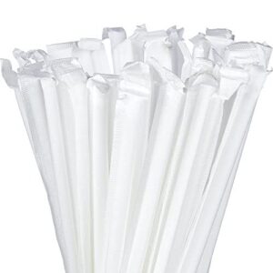 Eco Craft Stix 10.25 Wrapped Giant Plastic Straws. Pack of 600 Straws. Packed 2 Boxes of 300 Straws Each for a Total of 600 Straws. Milkshake Straws.