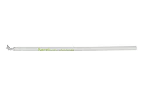 Karat Earth KE-C9300W 7.75" Paper Wrapped Jumbo Paper Straw (5mm) - White (2,000 ct)