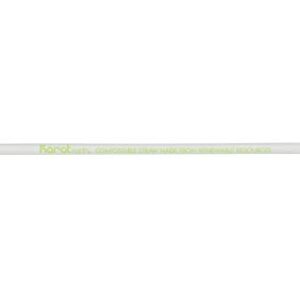 Karat Earth KE-C9300W 7.75" Paper Wrapped Jumbo Paper Straw (5mm) - White (2,000 ct)