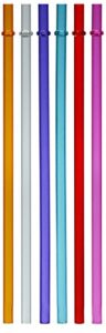 southern homewares acrylic rainbow colored drinking straws, 6pk - fits 10oz, 12oz, 16oz, 20oz tervis tumblers