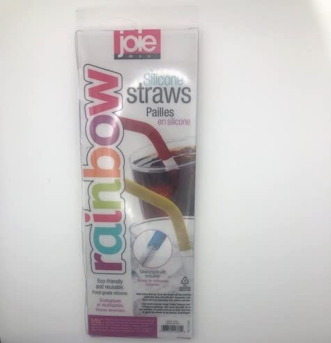 Rainbow Silicone Straws Reusable