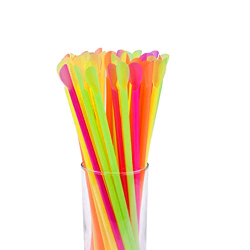 UPKOCH Smoothie Straws Bubble Tea Straws 300pcs Spoon Straws Flexible Drinking Straws, Straws, Extra Flexible Party Fancy Straws Smoothie Straws Bubble Tea Straws