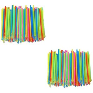 upkoch smoothie straws bubble tea straws 300pcs spoon straws flexible drinking straws, straws, extra flexible party fancy straws smoothie straws bubble tea straws