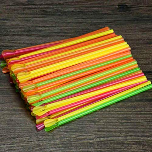 UPKOCH Smoothie Straws Bubble Tea Straws 300pcs Spoon Straws Flexible Drinking Straws, Straws, Extra Flexible Party Fancy Straws Smoothie Straws Bubble Tea Straws