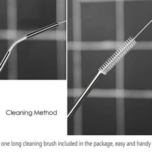 Reusable Straws - Stainless Steel Drinking - Set of 12 + 3 Cleaners - Eco Friendly, SAFE, NON-TOXIC non-plastic CocoStraw Brand