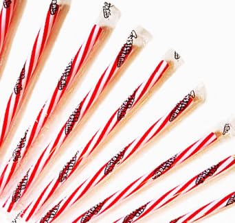 Unbreakable Thick Smoothie Straws – Reusable! Monster Straw® Brand. Premium, Super-Wide™! Durable Hard Straws, Plastic Milkshake Straws, Jumbo Wrapped Boba Straws, Red & White Striped, ½" x 9" 10ct.