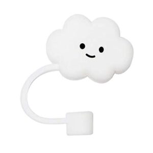 valiclud drinking cap cute silicone straw plug 1pc cloud straw dust plug white aldult plug cover straw covers cap silicone drinking straws