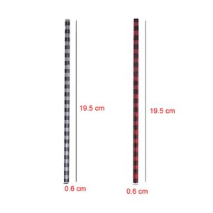 100Pcs Christmas Paper Straws White Red Black Plaid Drinking Straws Disposable Drinking Straws Holiday Straws for Christmas Anniversary New Year Wedding Birthday Farmhouse Party Supplies