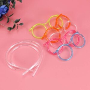 10pcs Kids Straws Straw Glasses Kids Eyeglasses Straws Straw Eyeglasses Party Drinking Straw Kids Drinking Straw Automatic Child