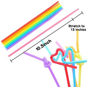 HANSGO 180PCS Halloween Paper Straws and Disposable Colorful Drinking Straws