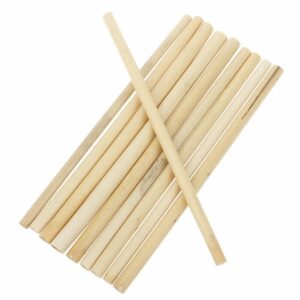 bamboo straw | reusable bamboo drinking straws | bpa free | strong & durable | bamboo multi-usage straw | 10 straws,1 cleaning brush,1 storage pouch by ashaoverseas.