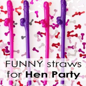 Bachelorette Party Straws Naughty