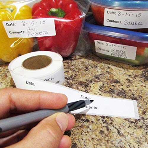 PoityA125pcs/roll Home Kitchen Food Storage Labels Refrigerator Freezer Adhesive Sticker DIY